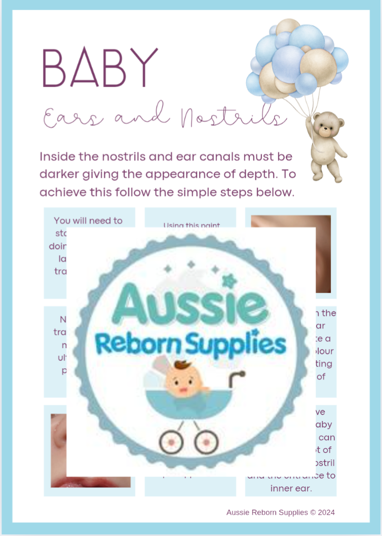 Learn How to Paint Ears & Nostrils Reborn Tutorial – Aussie Reborn Supplies