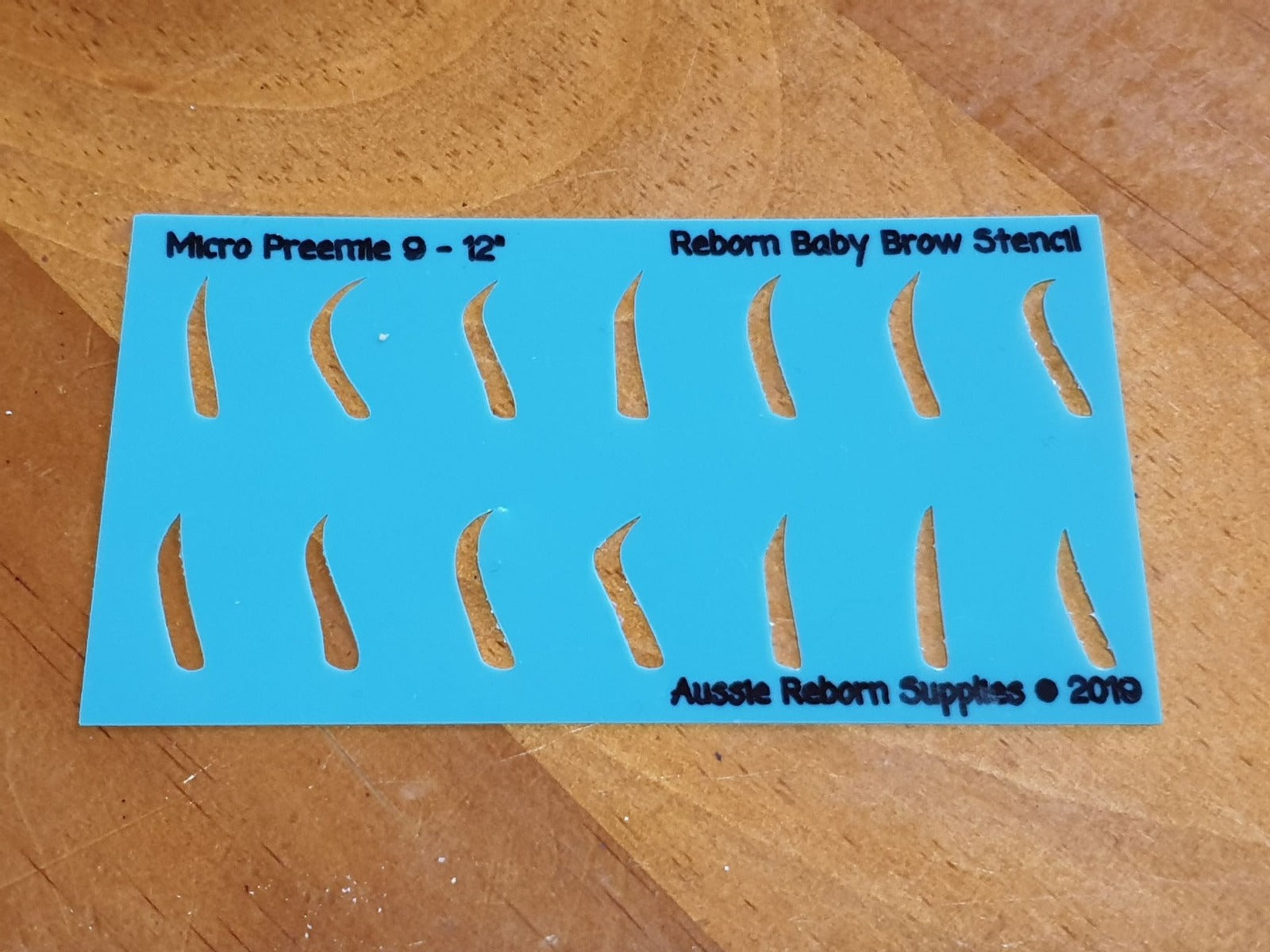 Micro Preemie Reborn Baby Brow Stencil 9 - 12" – Aussie Reborn Supplies