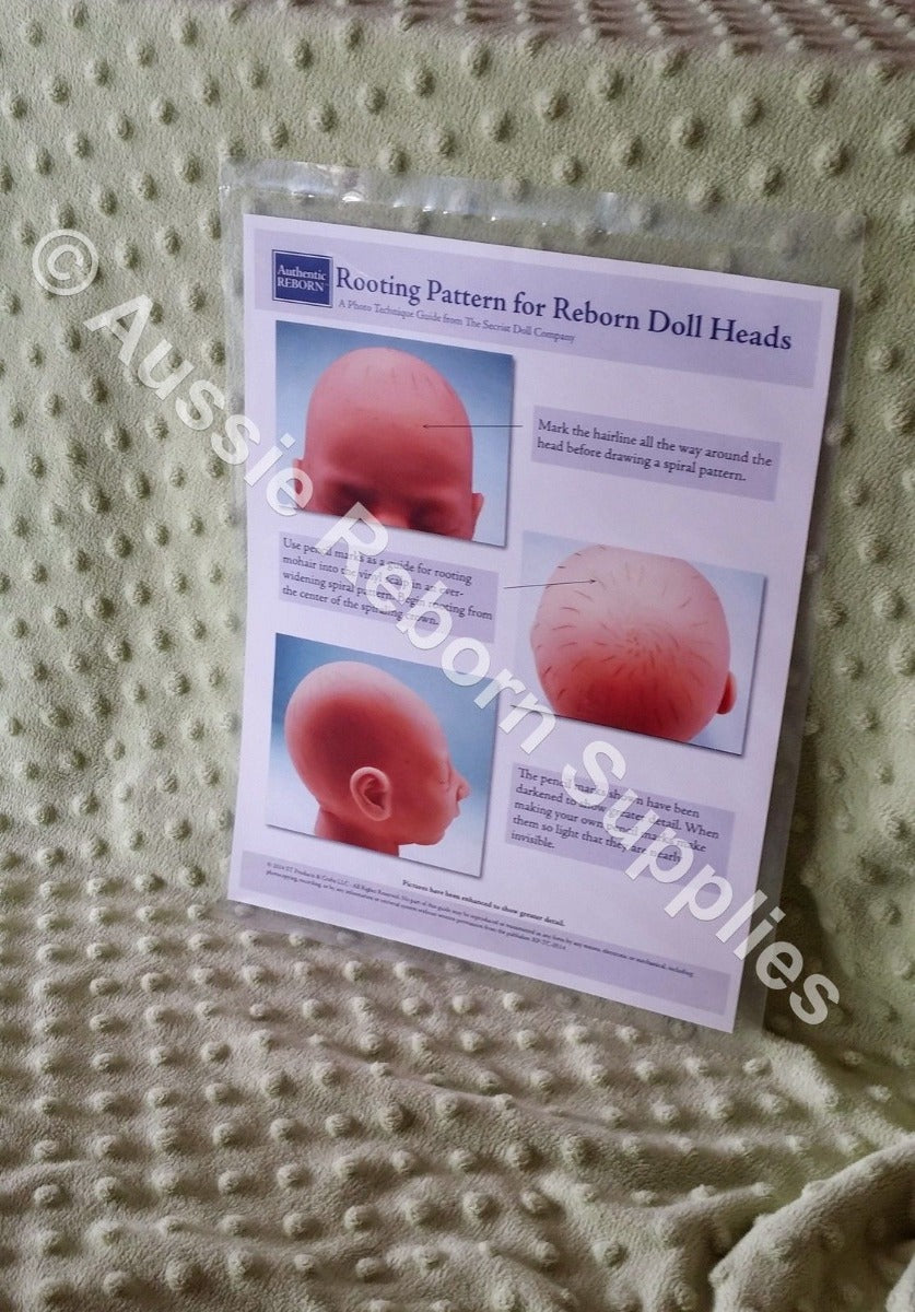 Learn How to Create a Rooting Pattern for Mohair Reborn Baby Tutorial ...