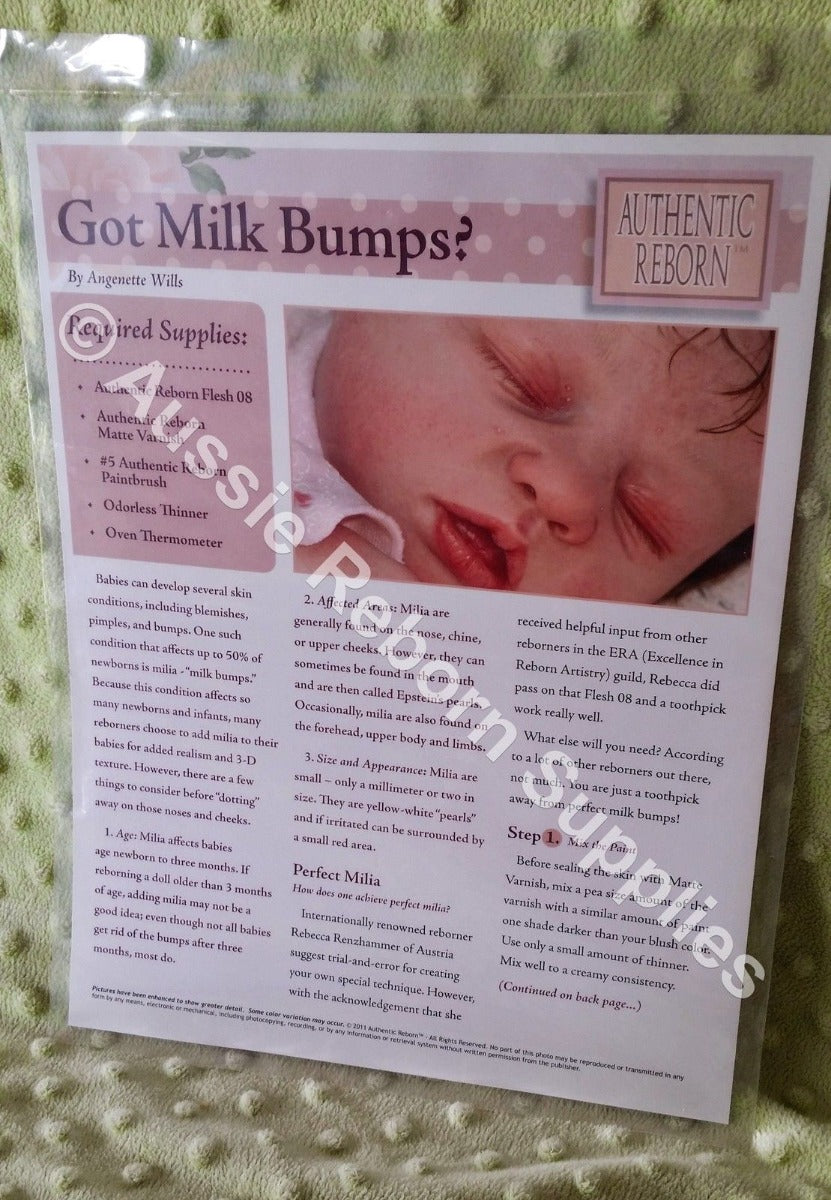 Learn How to do Milk Bumps Dots Reborn Baby Tutorial – Aussie Reborn ...