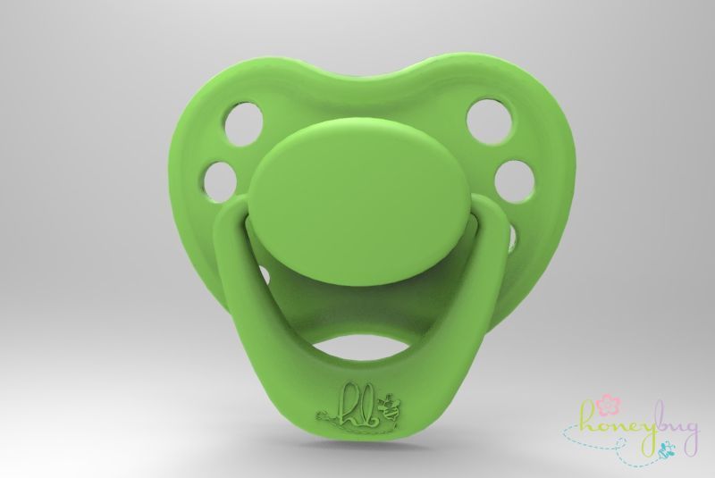 Honeybug Sweetheart Design Apple Green Reborn Baby Magnetic Dummy ...