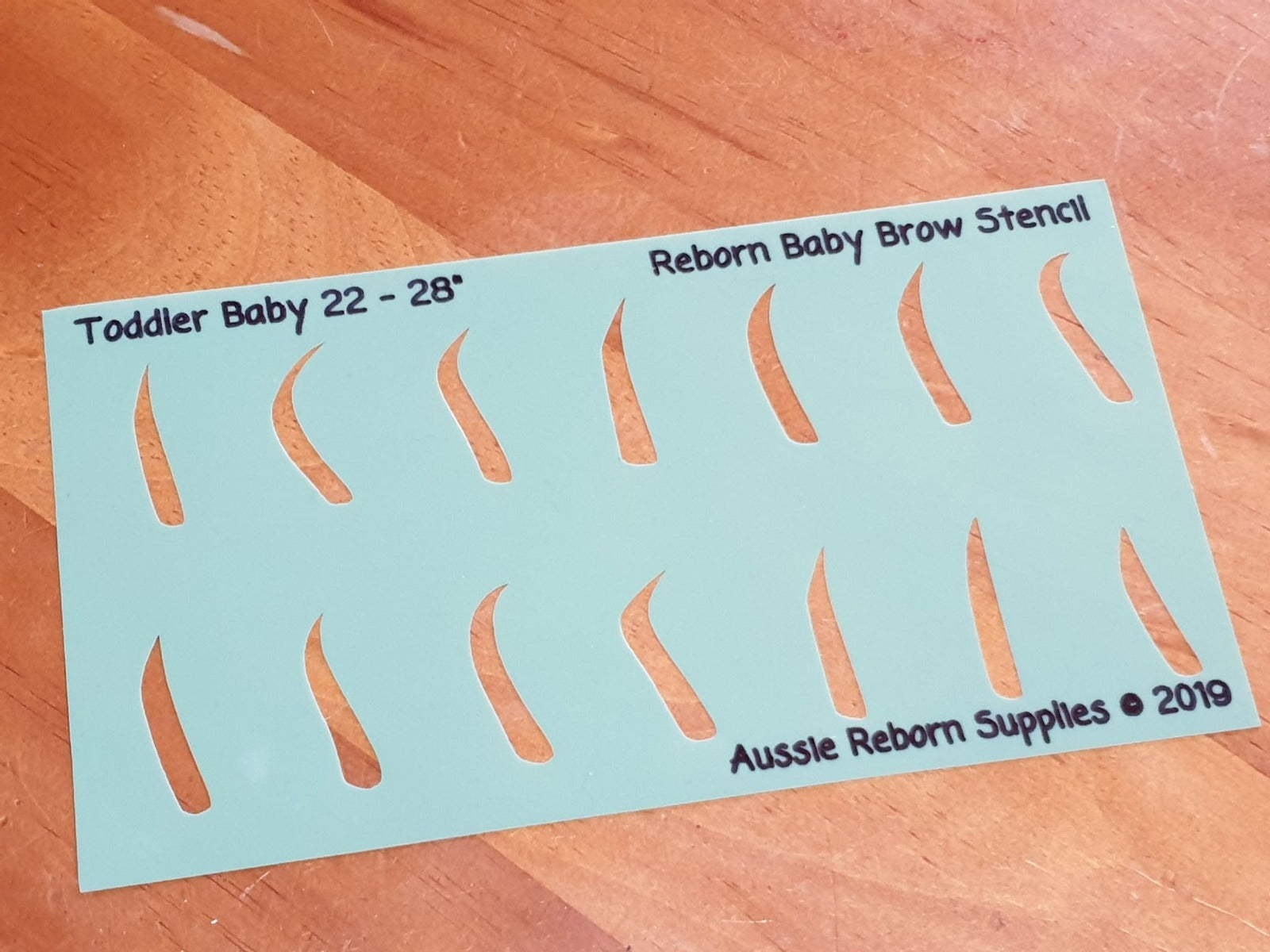 Toddler Reborn Baby Brow Stencil 22- 28" – Aussie Reborn Supplies